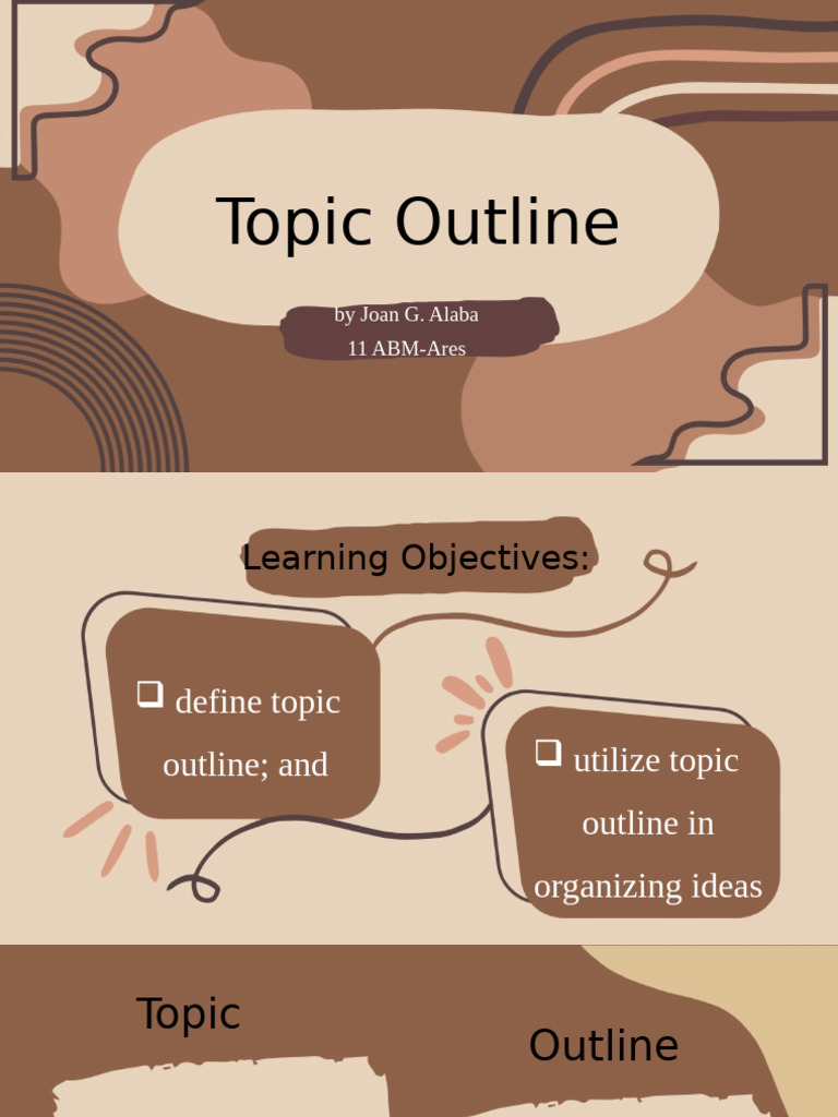 Topic Outline | PDF