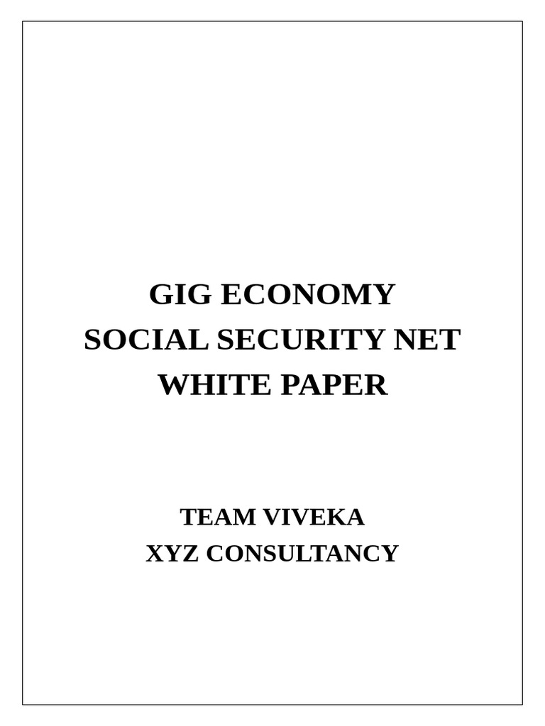 White Paper - Gig Economy | PDF