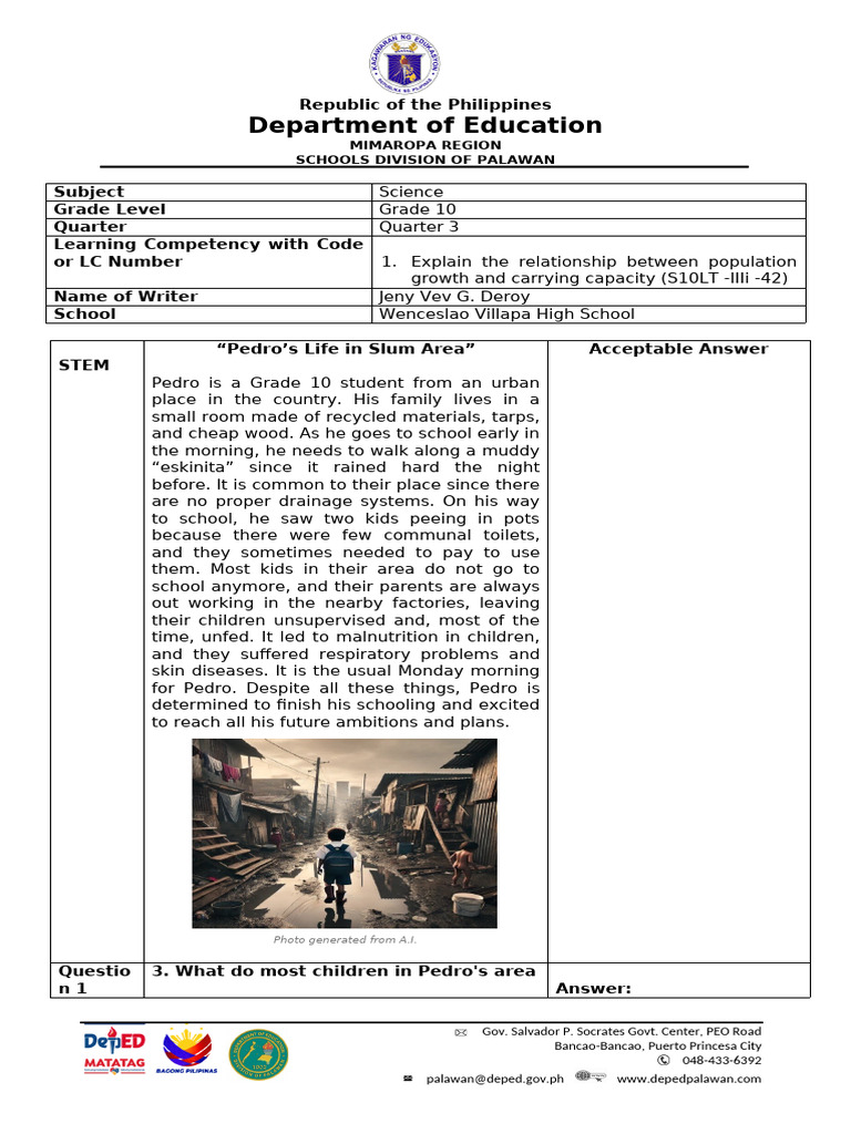 Pisa Question-10-Quarter3-Deroy | PDF | Economies