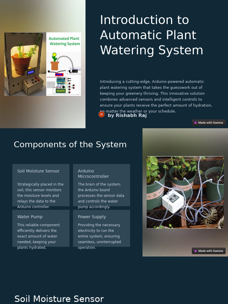 Arduino Automatic Plant Watering System | PDF | Fertilizer | Automation