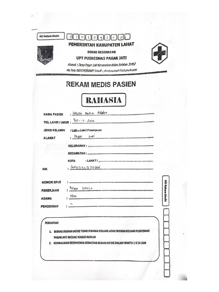 Rekam Medis Rawat Jalan | PDF