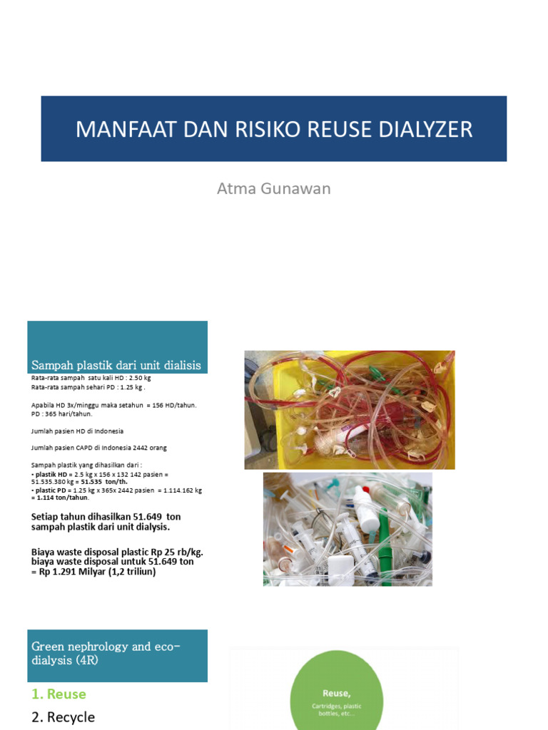 Manfaat Dan Risiko Reuse Dialyzer | PDF | Hemodialysis | Internal Medicine