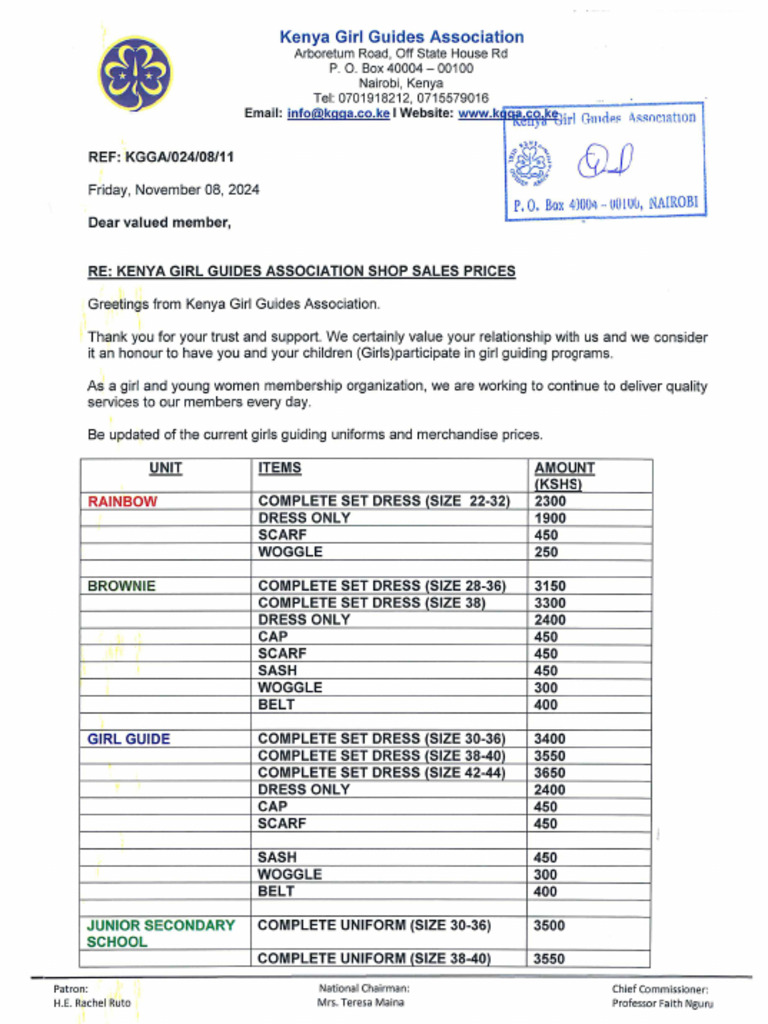 Updated Uniform Prices Circular | PDF