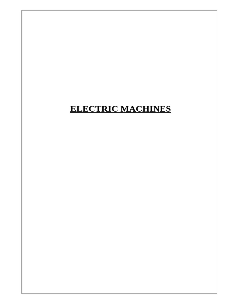 Electric Machine Research Reveiw | PDF | Electric Motor | Electric ...