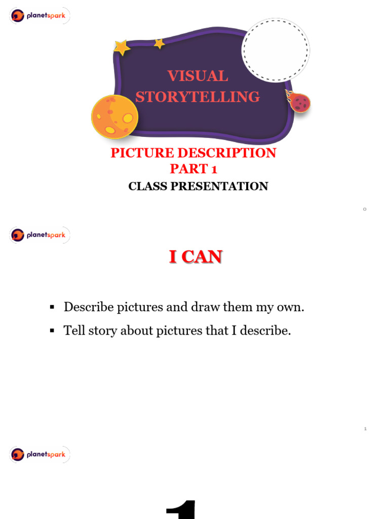 Visual Storytelling: Describe & Draw | PDF
