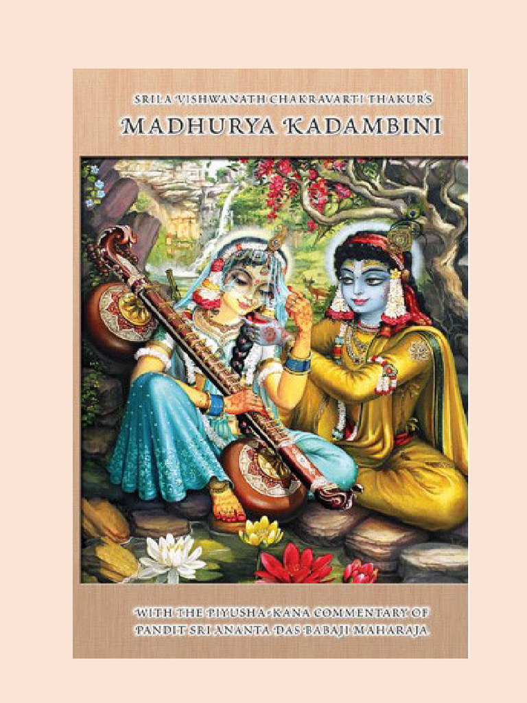 Cakravarti, Visvanath - Madhurya Kadambini With Commentary by Ananta ...