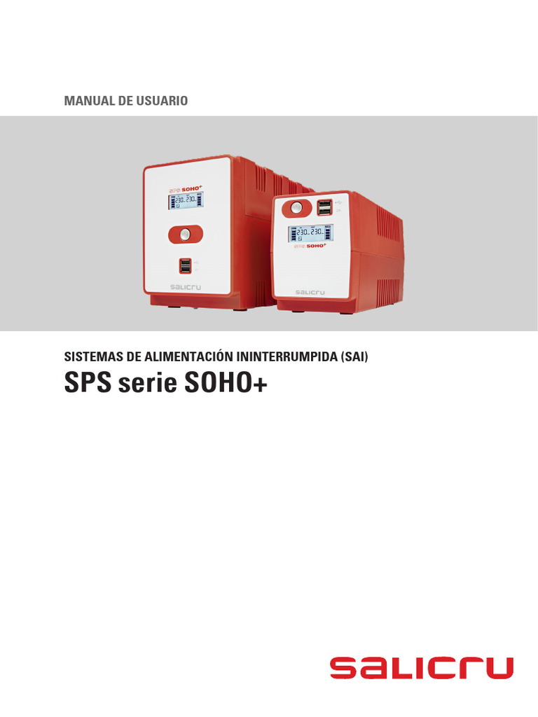 SPS SOHO+ Salicru | PDF | Calidad (comercial) | USB