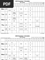 KRSS Timetable Semester 1 2023 - 30 Dec | PDF
