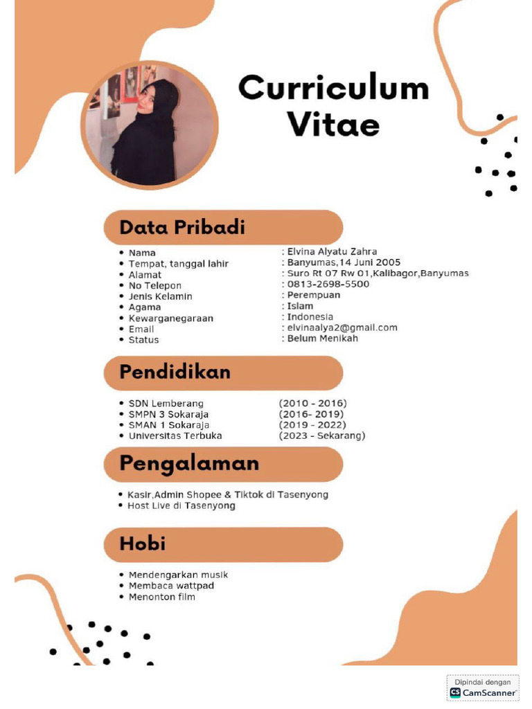 CV Elvina Alya | PDF