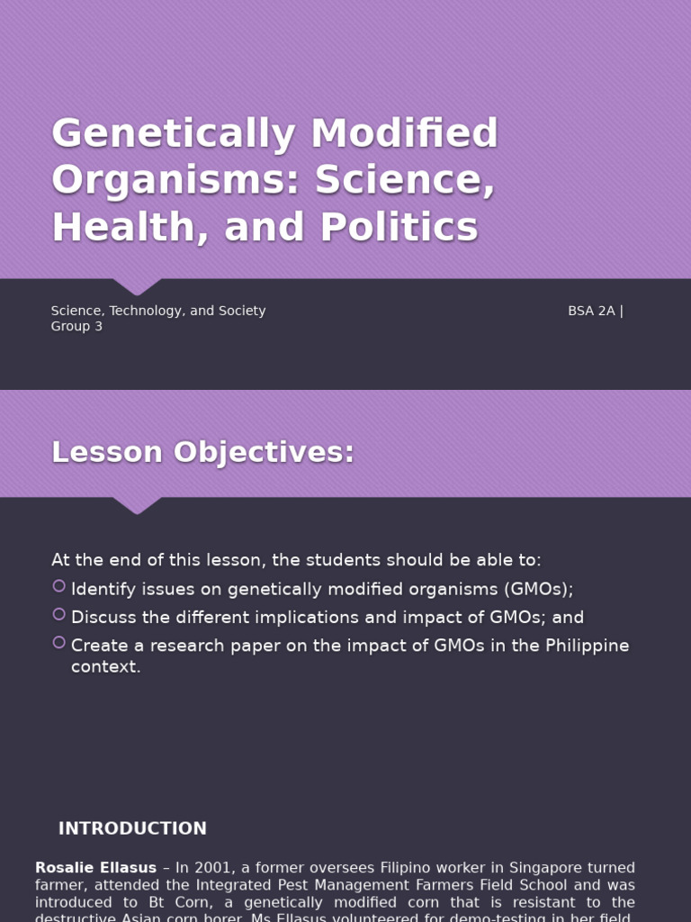 Genetically Modified Organisms | PDF | Genetically Modified Organism ...