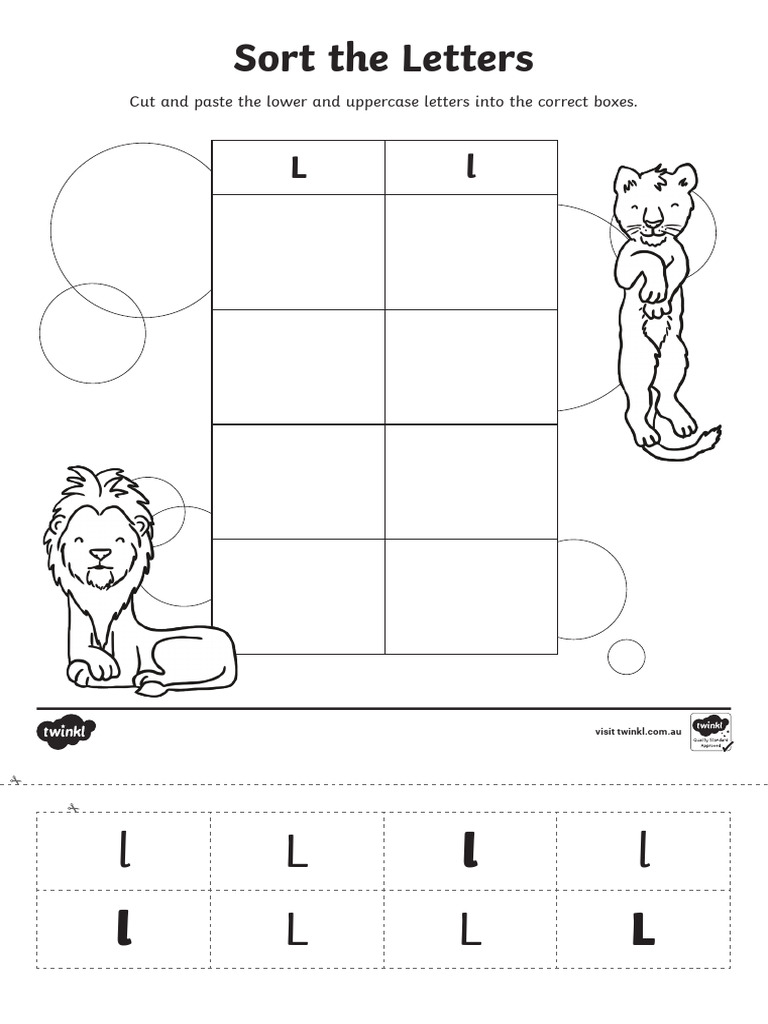 Sort The Letter LL | PDF