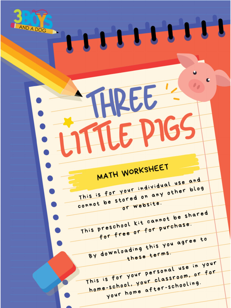 Three-Little-Pigs-Math-Worksheet | PDF