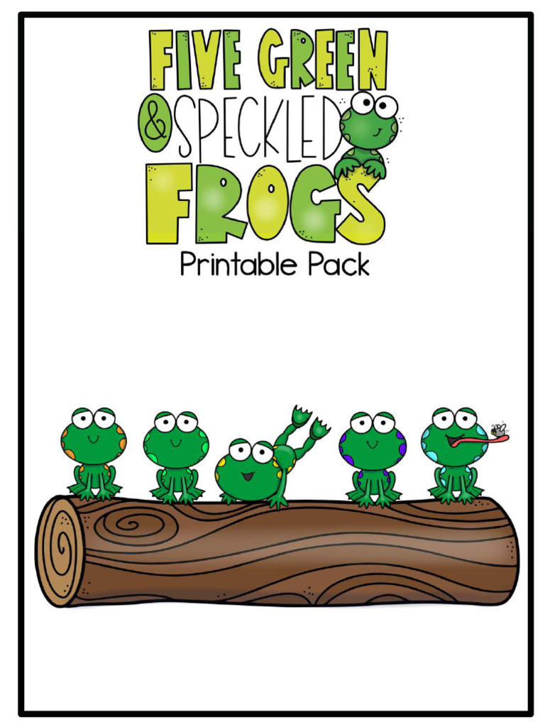 Five Speckled Frogs Printable Pack A | PDF