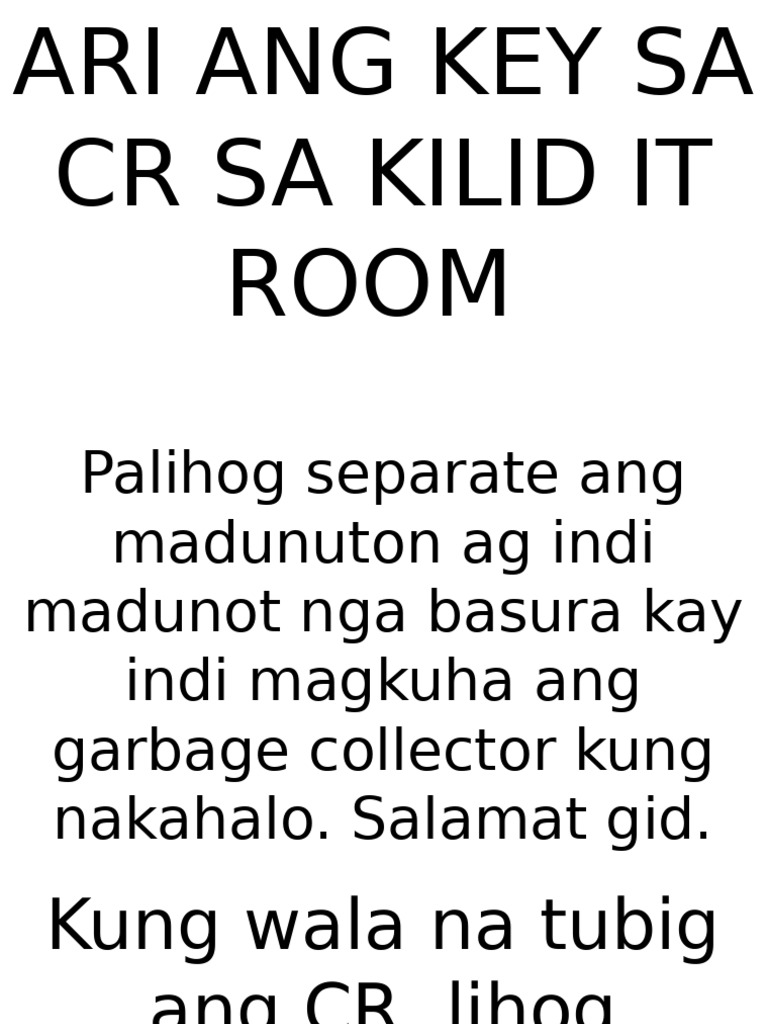 Label Sa Room For Unit Meet | PDF