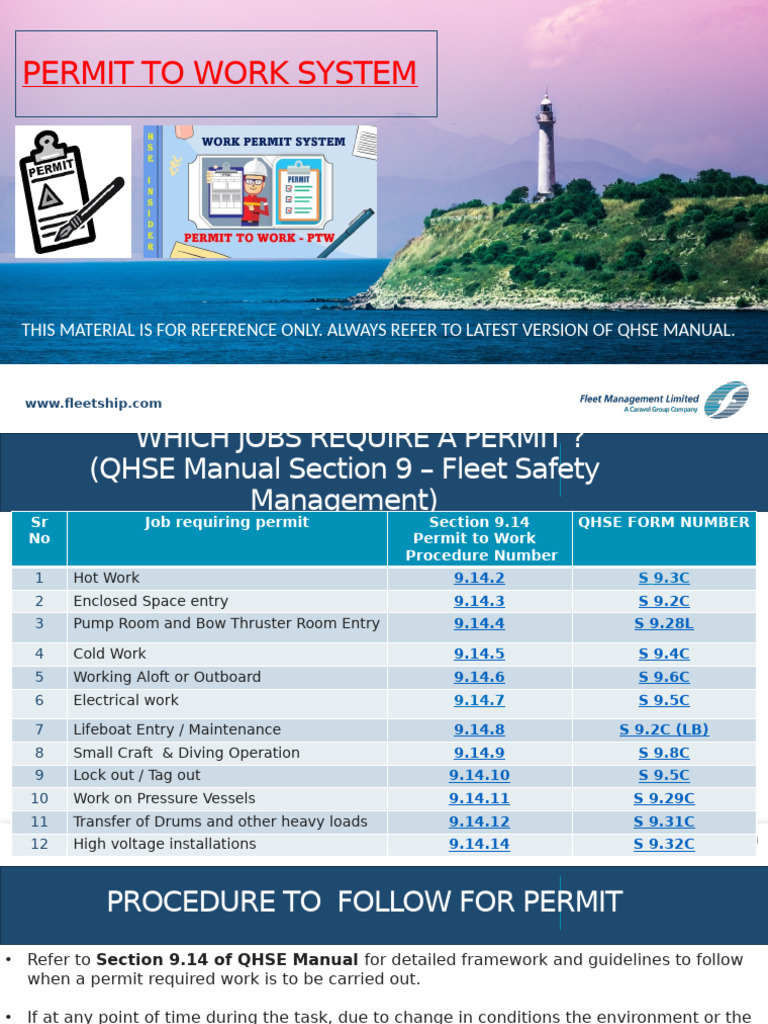 Permit To Work | PDF | Risk | Risk Assessment
