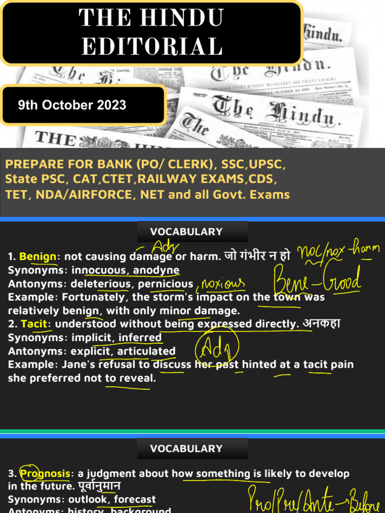 9th Oct Editorial Analysis by Nimisha Ma'am | PDF | Hamas | Gaza Strip