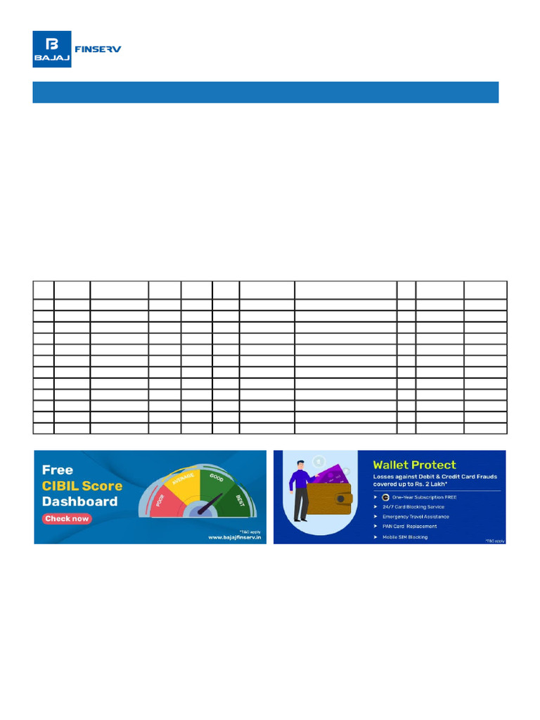 Auto Loan Repayment Schedule | PDF | Loans | Interest