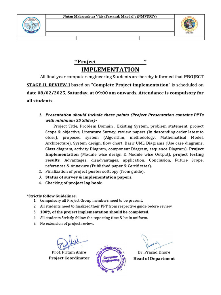 Implementation: Notice | PDF
