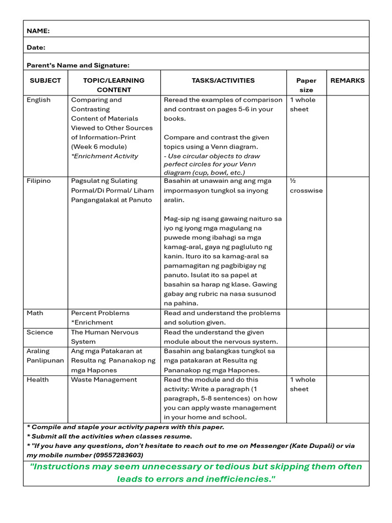WEEK 7 ACTIVITIES - Amethyst | PDF