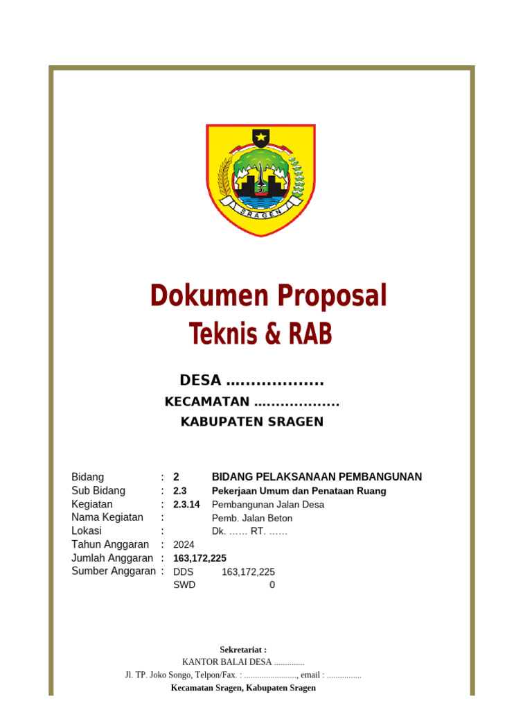 RAB - Jalan Beton Fc' 15 MPa - 2025 (semi mekanis atau dengan molen) | PDF