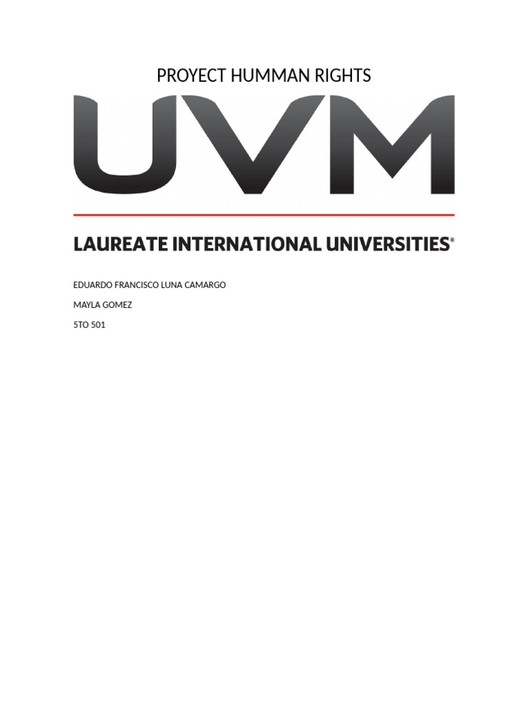 PROYECT HUMMAN RIGHTS | PDF