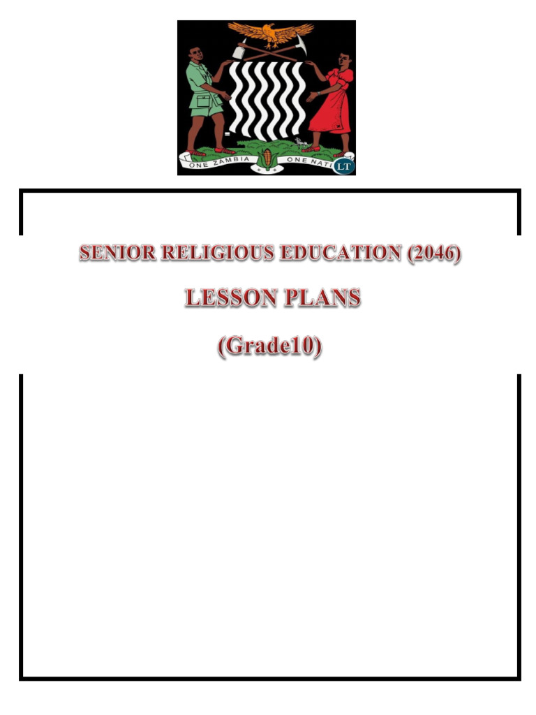 Senior Religious Education Grade 10 (2046) Lesson Plans | PDF | Jesus ...