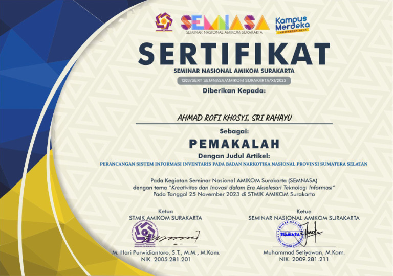 Perancangan Sistem Informasi Inventaris Pada Badan Narkotika Nasional ...