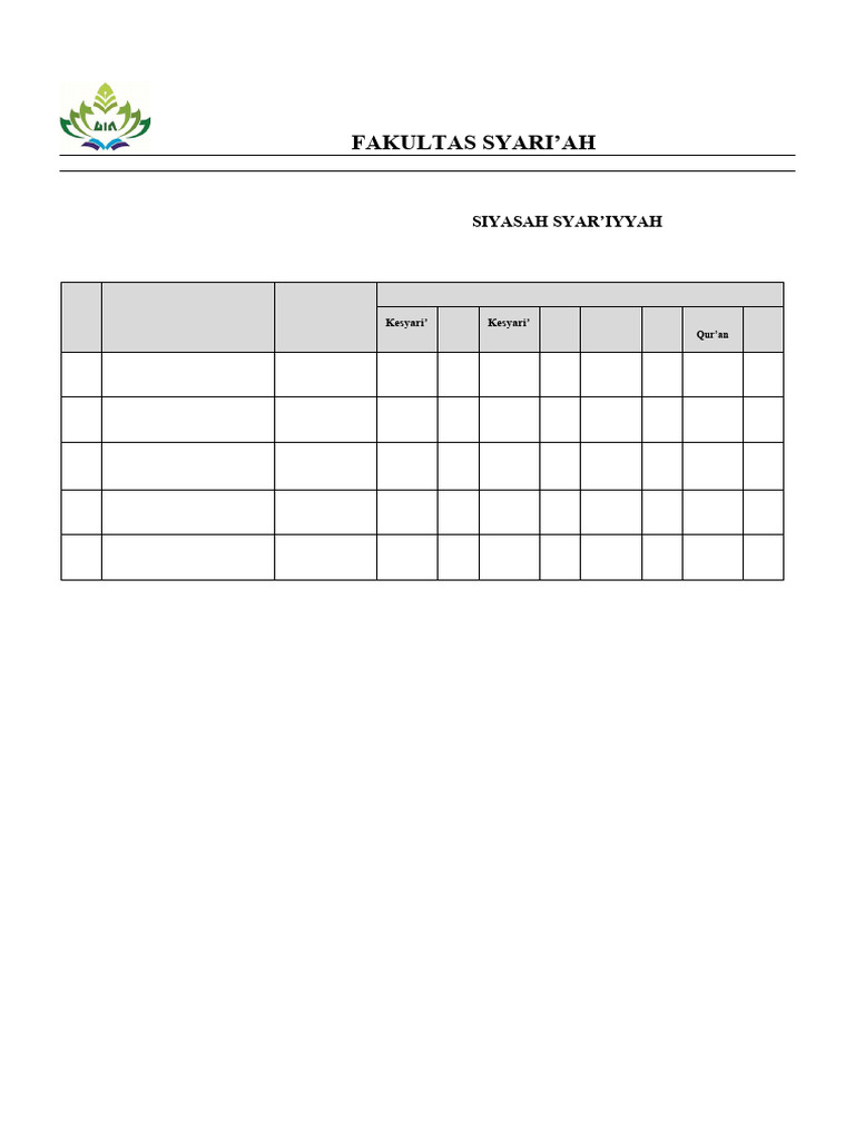 1. Daftar Nilai Ujian Kompre Desember 9-1 | PDF