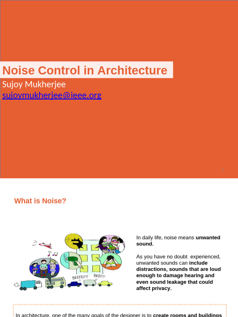 Noise Control Strategies in Architecture | PDF | Sound | Noise