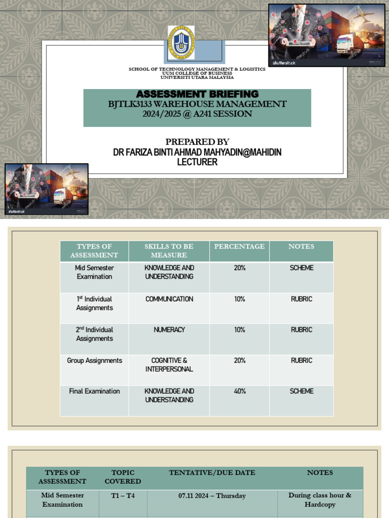 Warehouse Management Assessment Guide | PDF | Warehouse