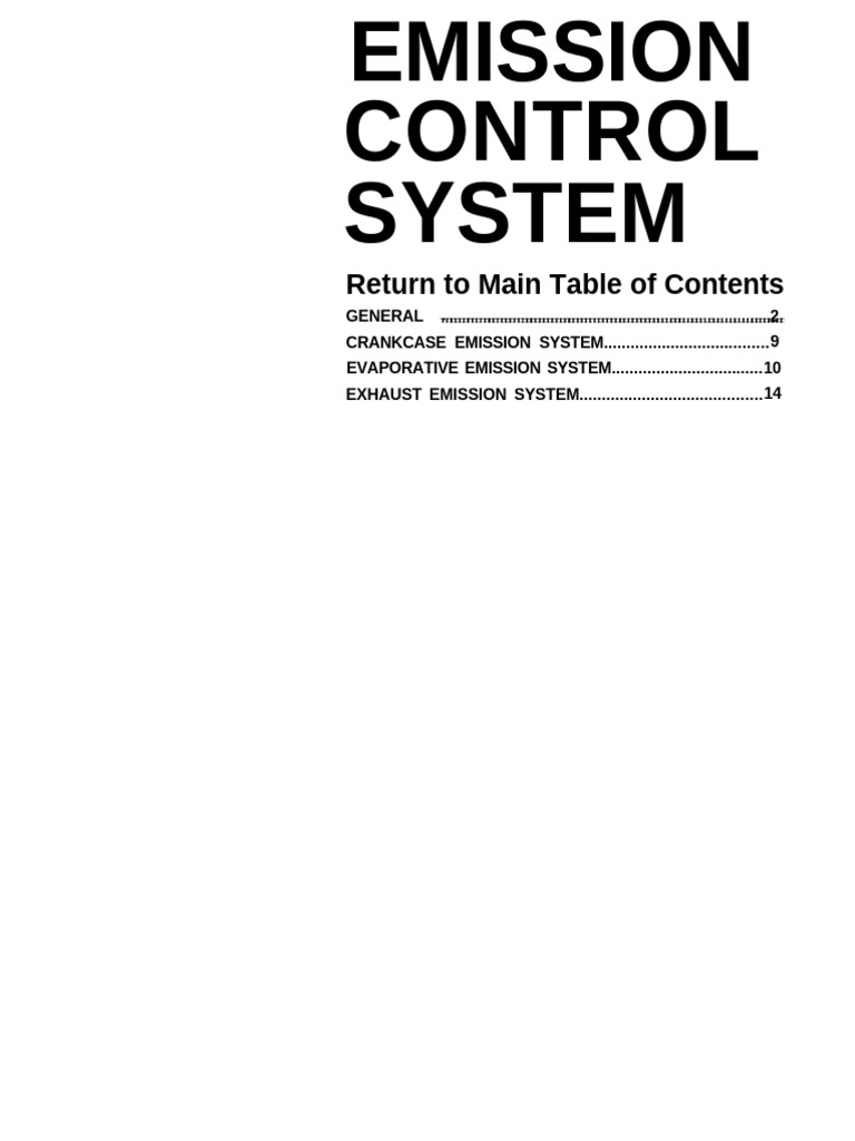 Emission Control System Overview | PDF | Exhaust Gas | Machines