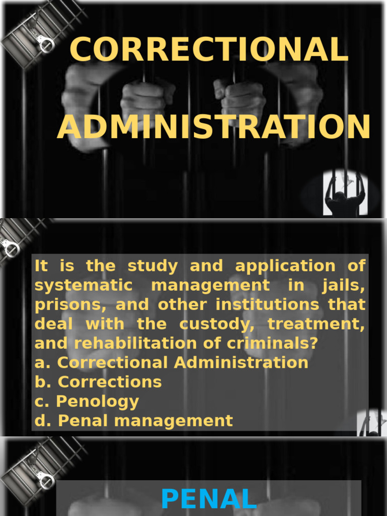 Overview of Correctional Administration | PDF | Prison | Punishments