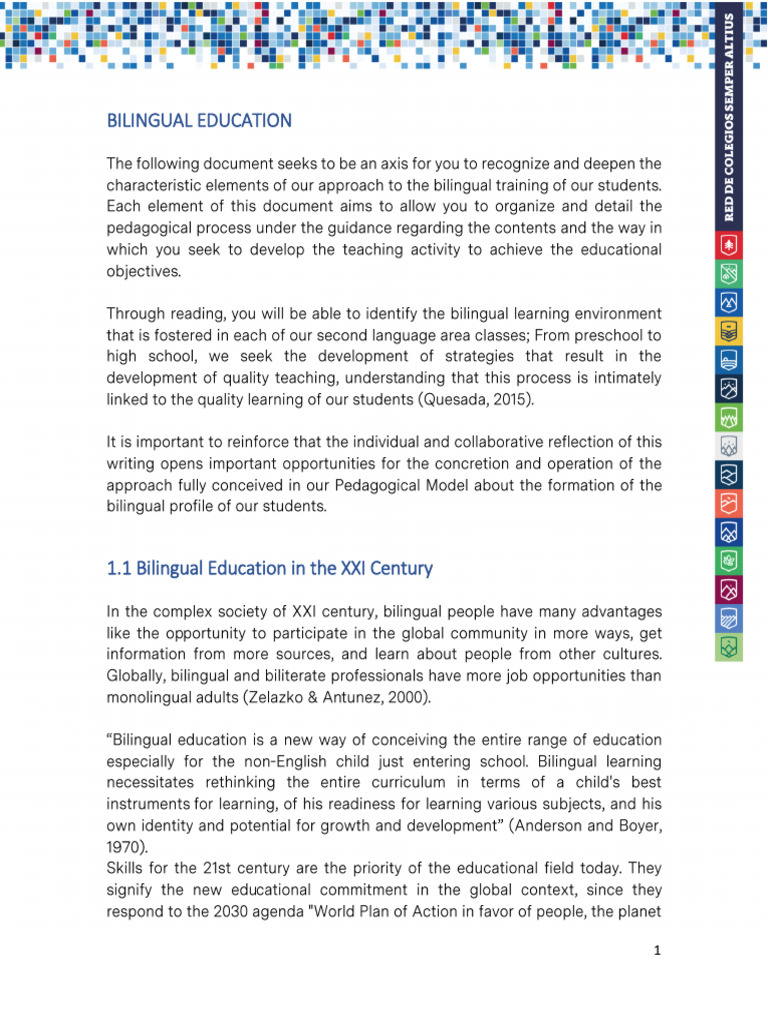 1.2 Benefits of Bilingual Education | PDF