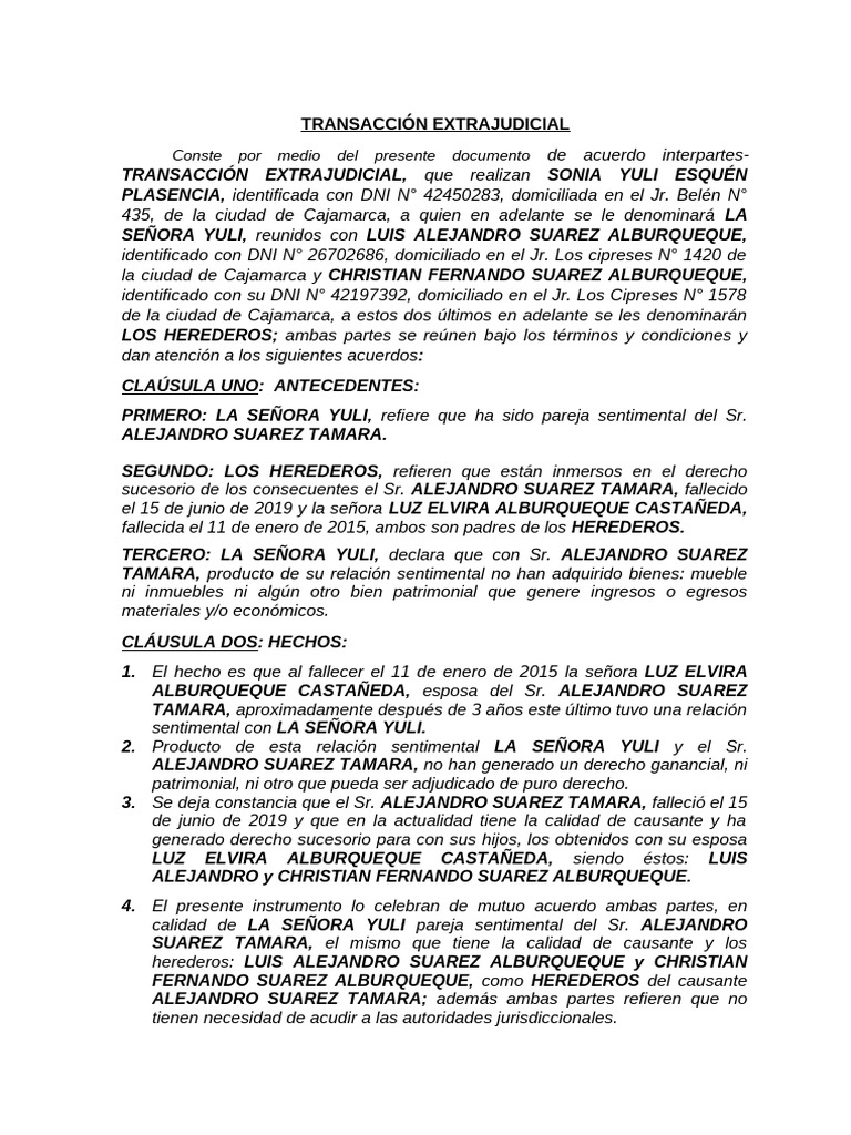 Acuerdo Inter Partes. | PDF | Justicia | Crimen y violencia