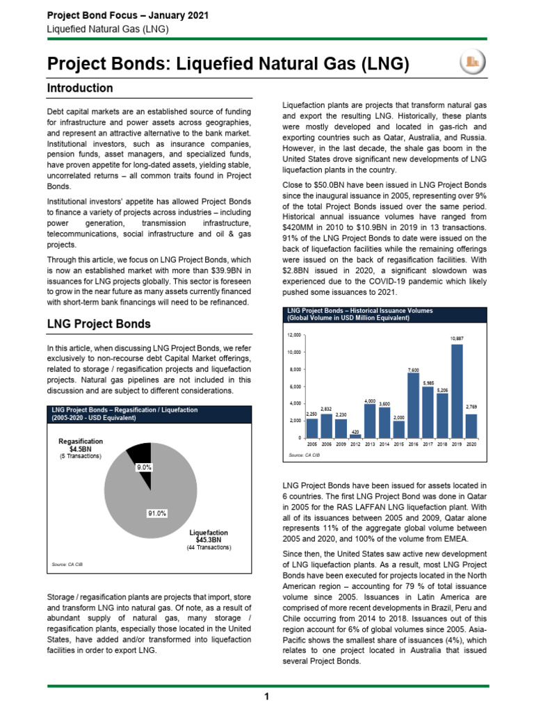 LNG Project Bonds Overview 2021 | PDF | Liquefied Natural Gas | Bond ...