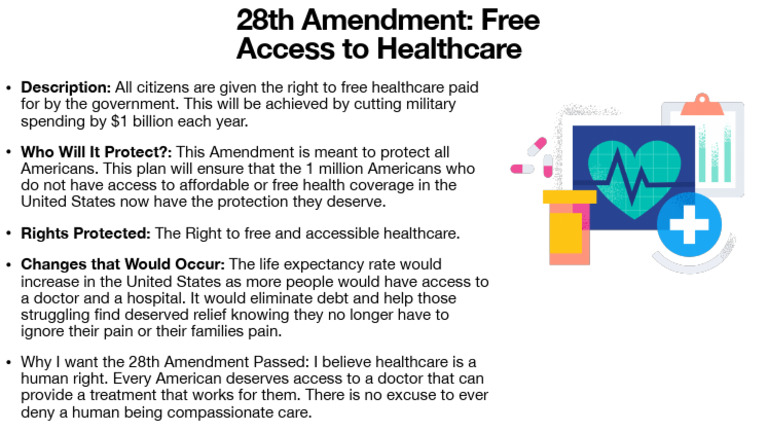 28th Amendment: Right to Free Healthcare | PDF