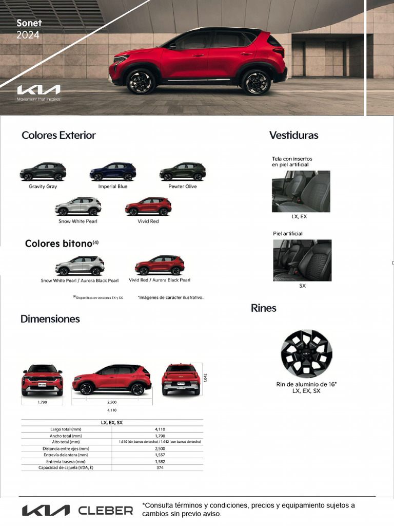 Sonet 2024 | PDF | Vehículo de motor | Sedanes