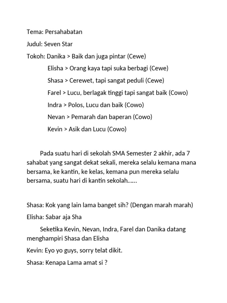 Drama Seven Star 8 Zaid Bin Tsabit | PDF