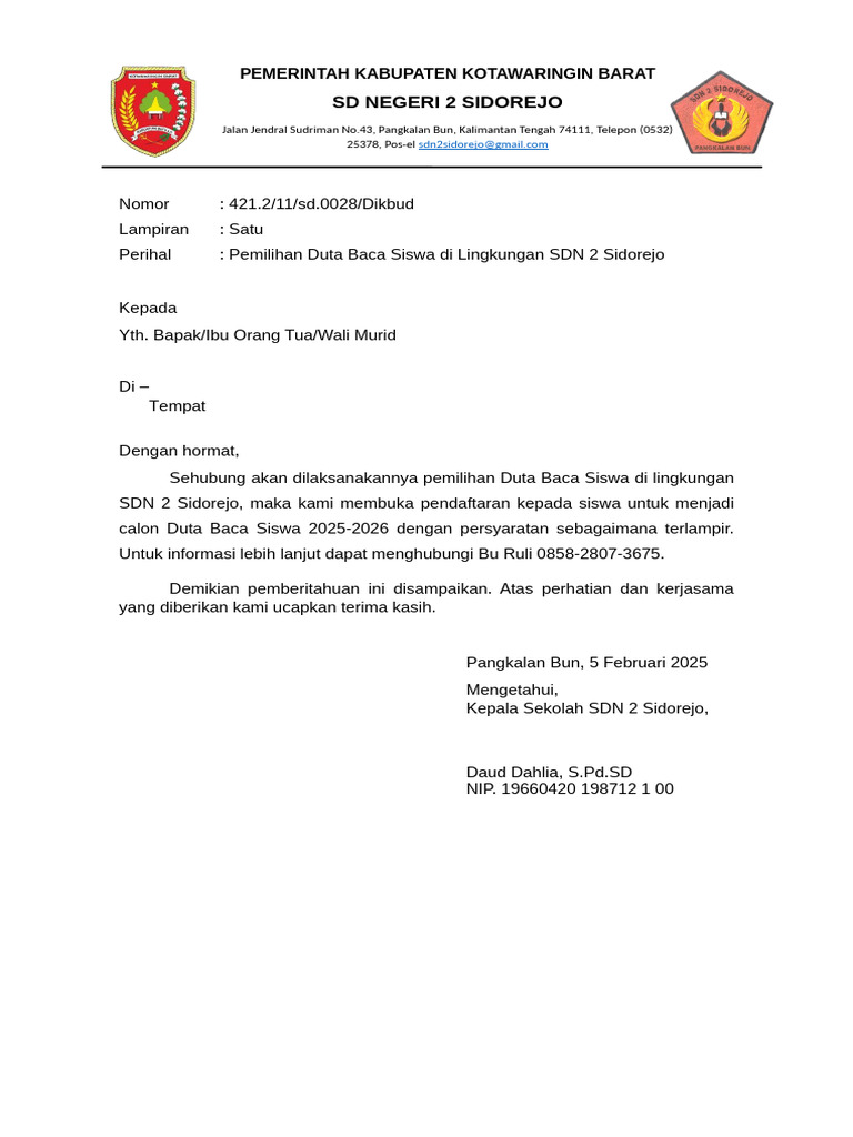 Duta Baca-1 | PDF