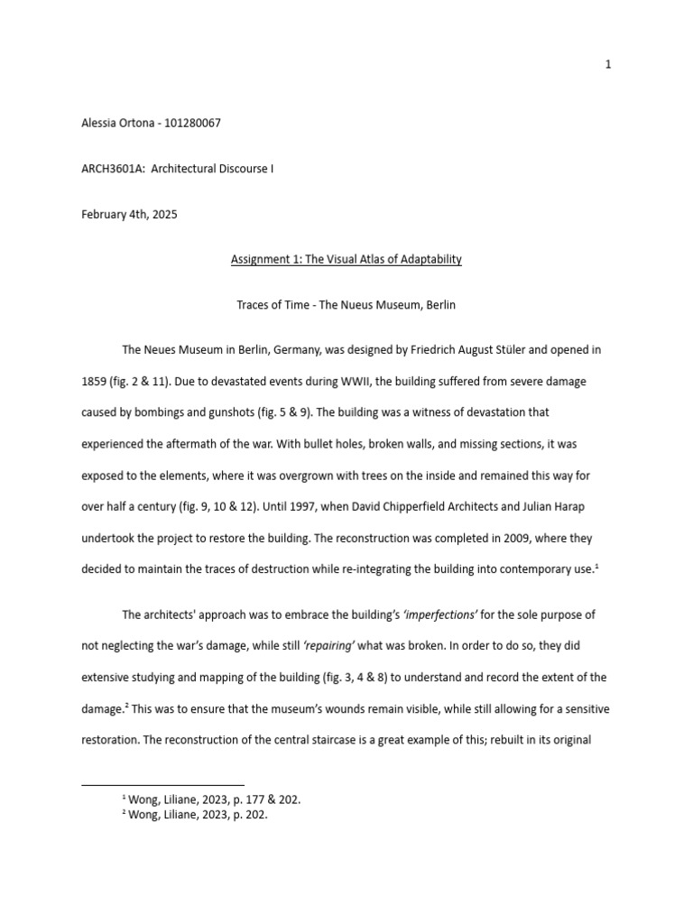 Alessia Ortona - Visual Atlas - Written Response | PDF