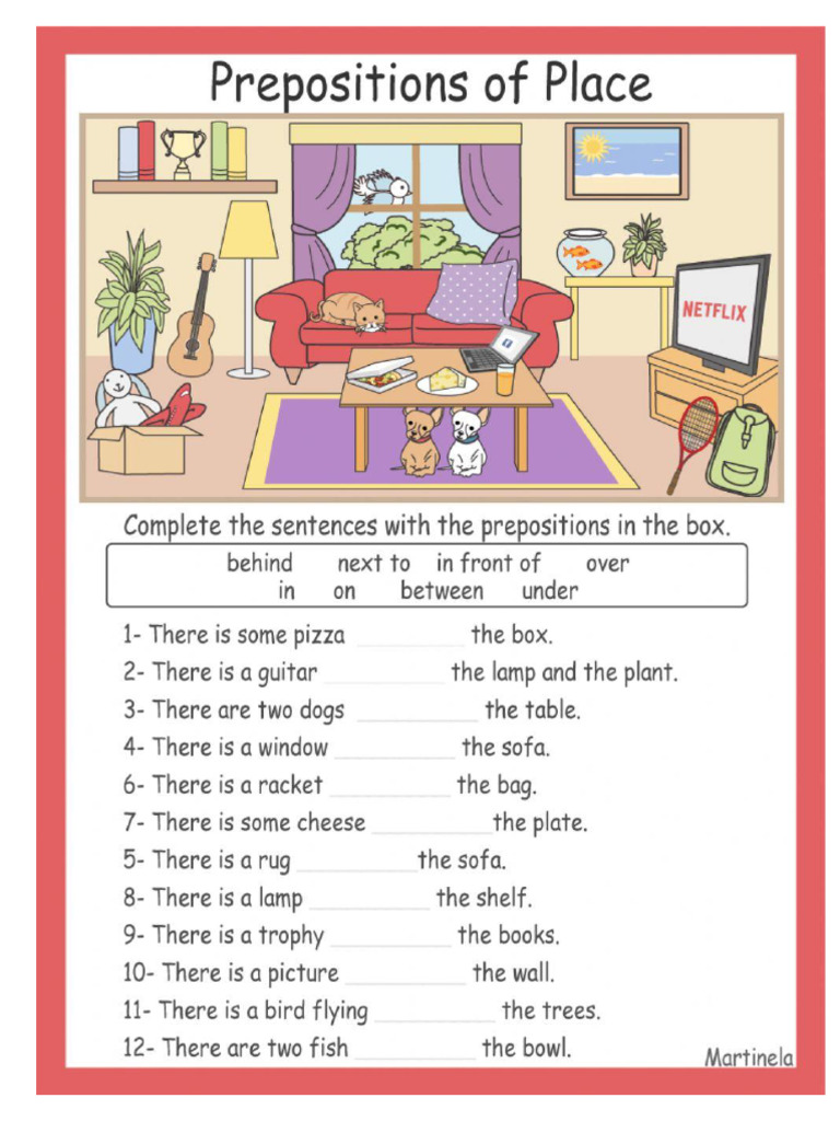 Prepositions of Place | PDF