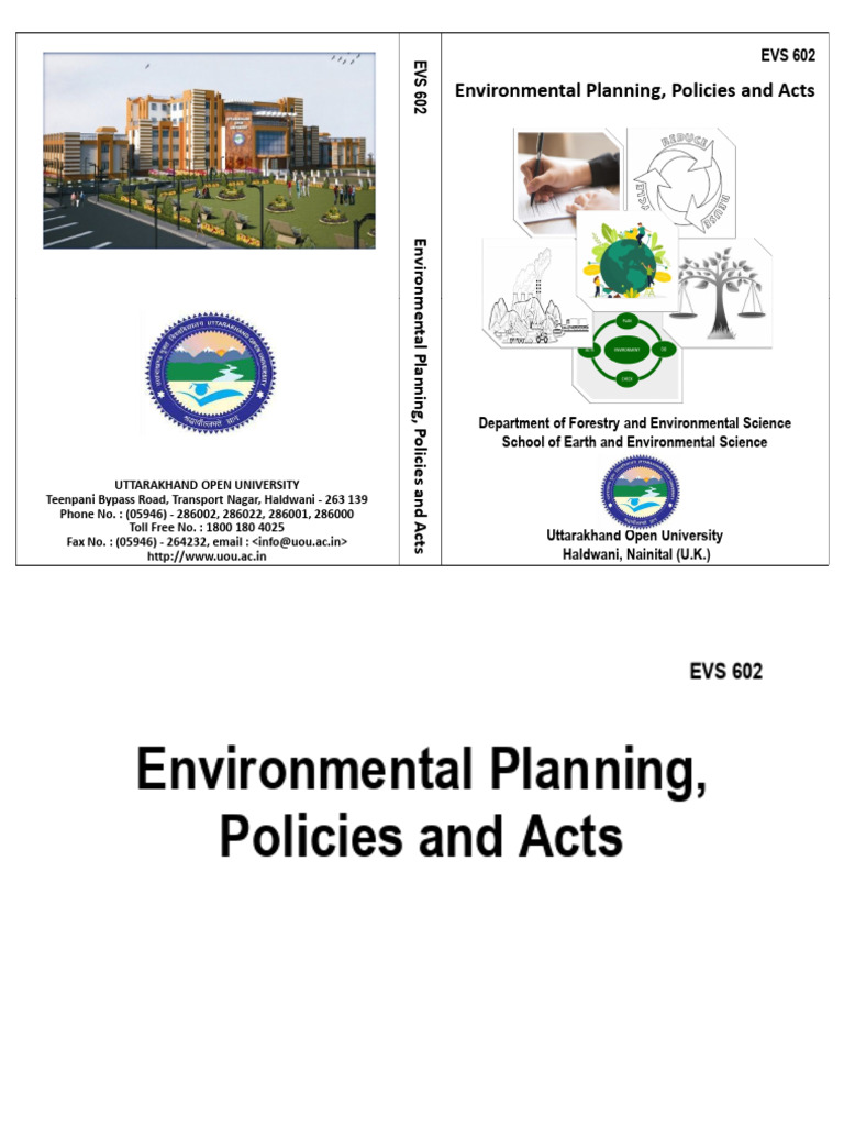 Evs 602 | PDF | Environmental Protection | Planning