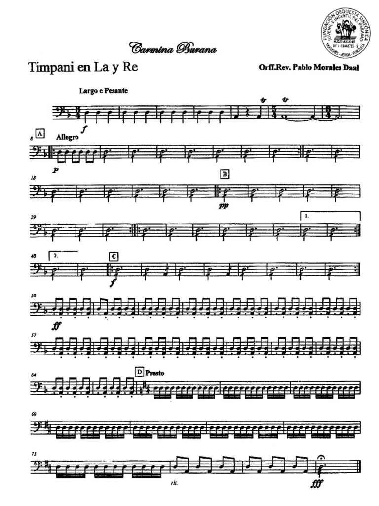 Carmina Burana Timpani | PDF