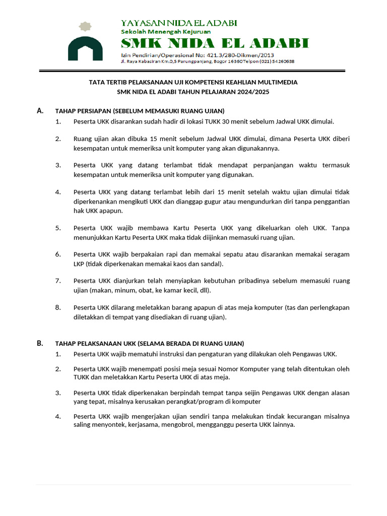 Tata Tertib Ukk | PDF