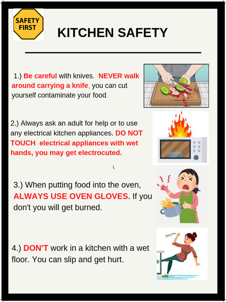 Kitchen Safety Tips for Kids | PDF