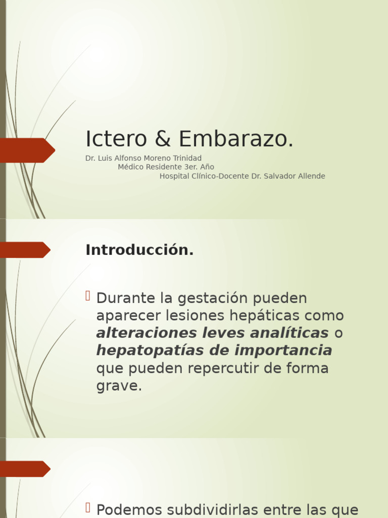 Ictero & Embarazo | PDF | Transaminasa | Hepatitis