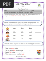 Grade 3 Rhyming Words 3 | PDF