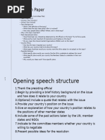 Model UN Position Paper Guide | PDF | United Nations | International ...
