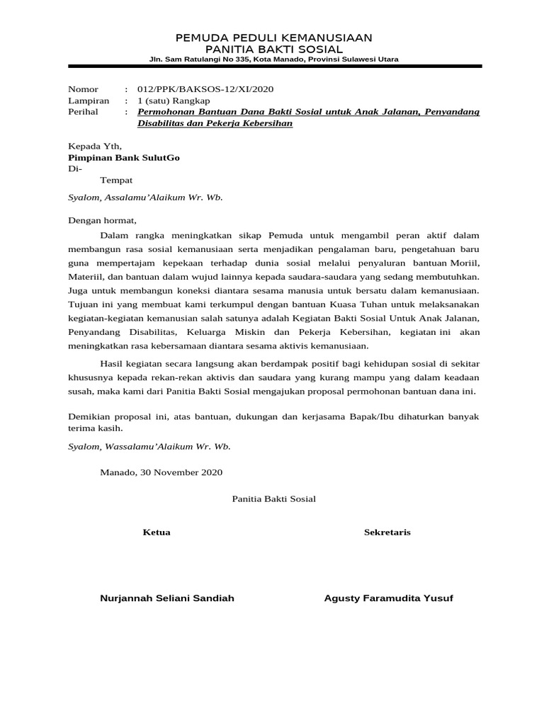 Surat Pengantar Proposal 003 Dan 004 | PDF