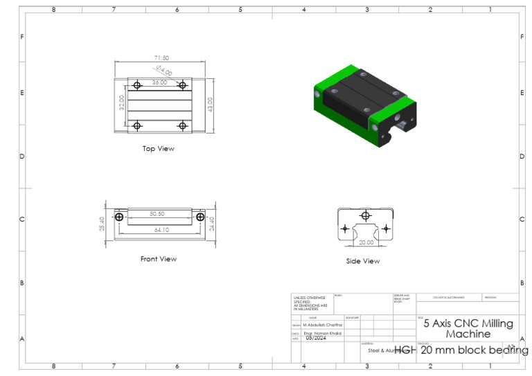 HGH 20mm Block Bearing Specs | PDF | Industrial Processes | Mechanical ...